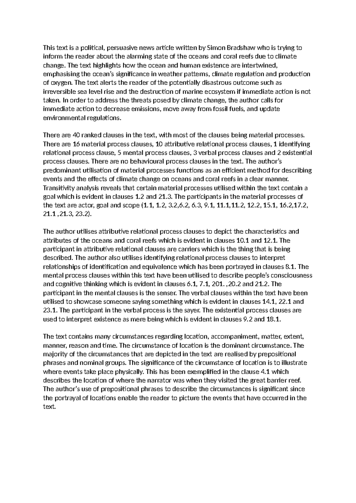 Ling2218 assignment final - This text is a political, persuasive news ...
