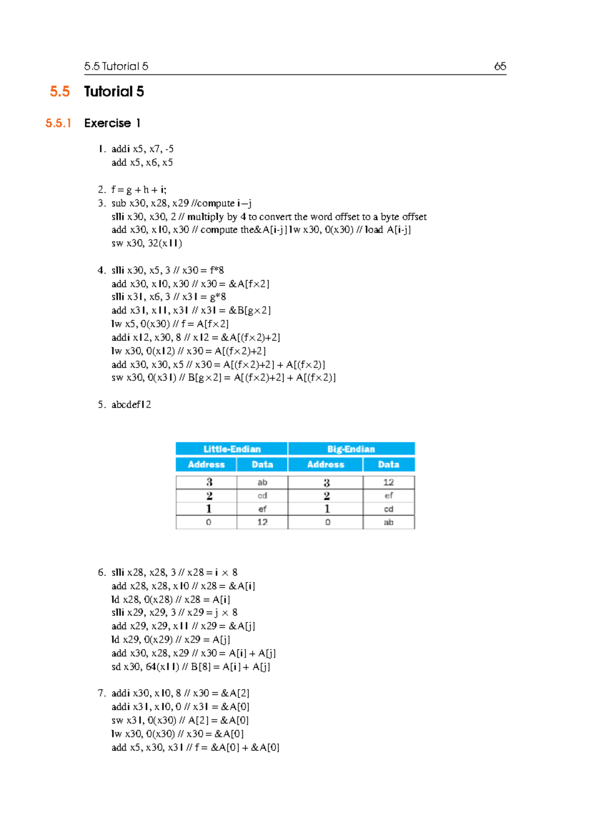 Tutorial 5 Solution Complete - 5 Tutorial 5 65 5 Tutorial 5 5.5 ...