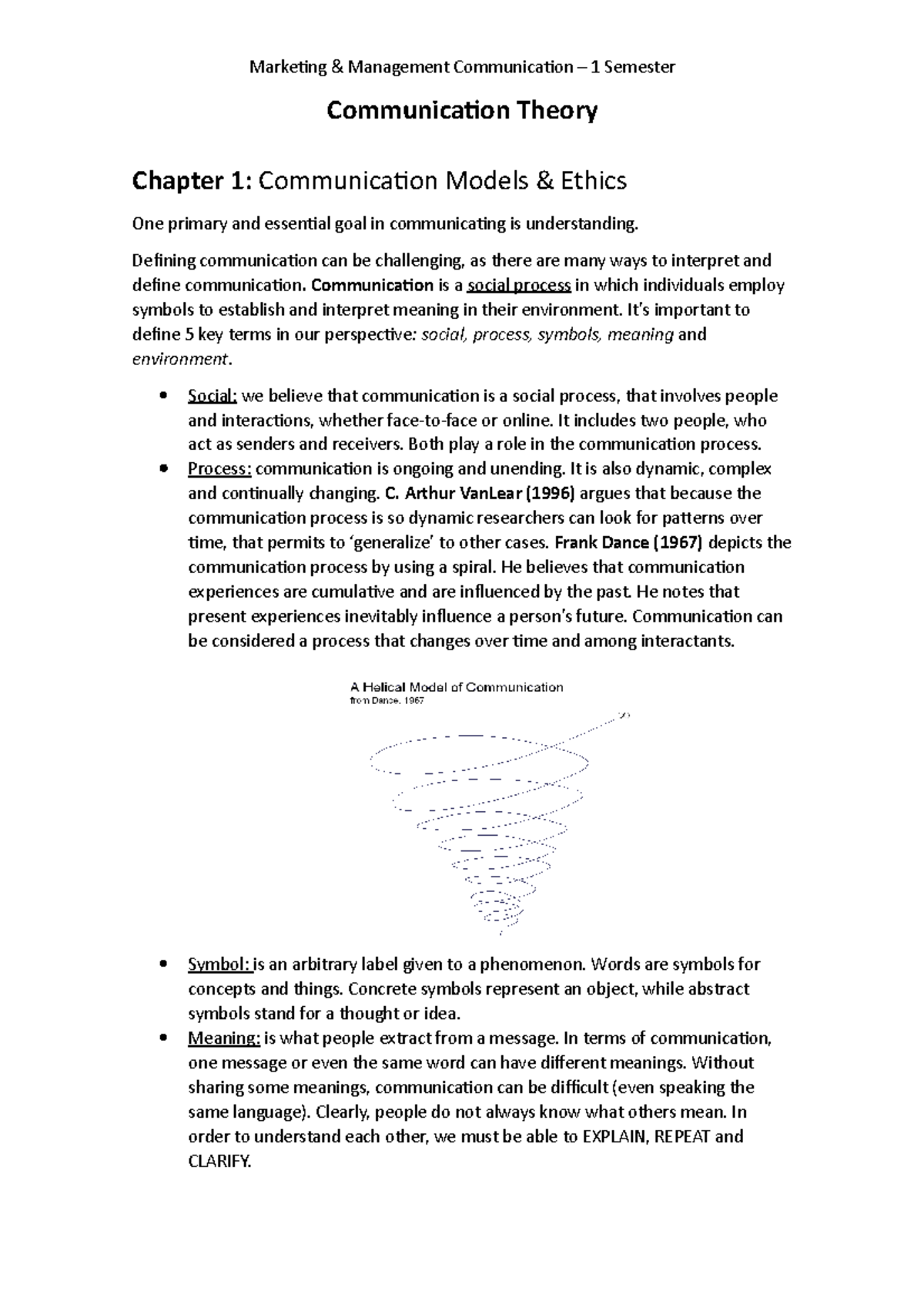 1- Communication models - Defining communication can be challenging, as ...