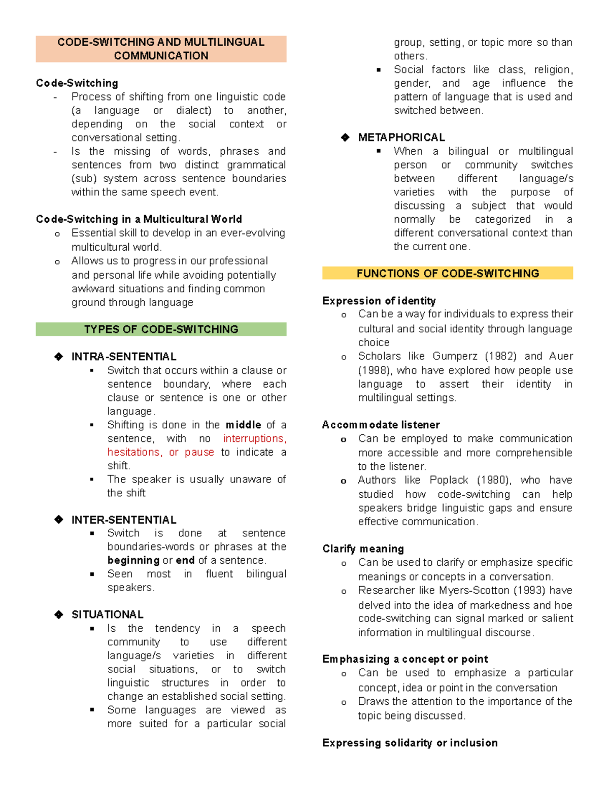Group 3 Code Switching - CODE-SWITCHING AND MULTILINGUAL COMMUNICATION ...
