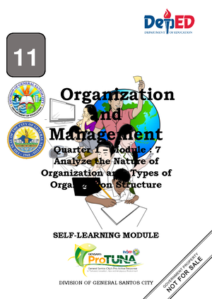 ABM-Org-Mgt Q1 Module-1 - Organization and Management Quarter 1 ...