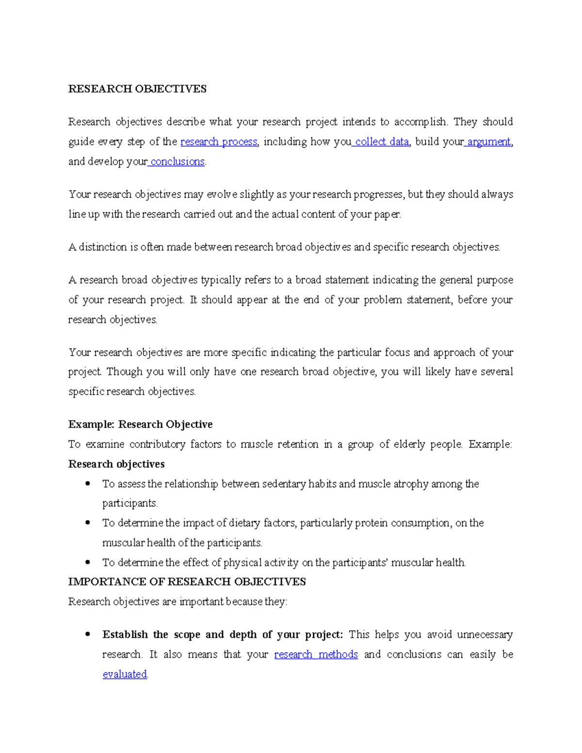 Research Objectives - Ggagab - RESEARCH OBJECTIVES Research objectives ...