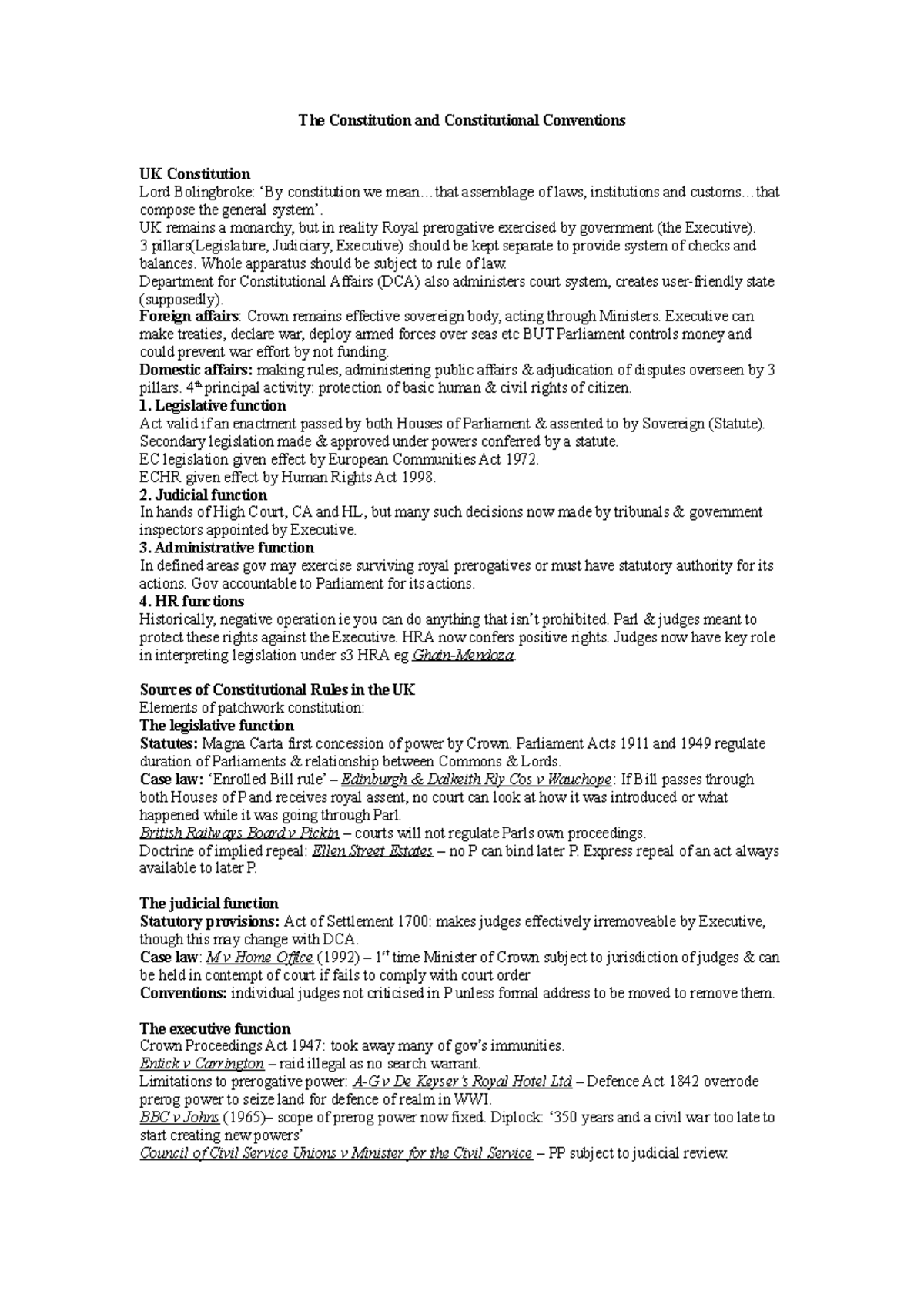 The Constitution and Constitutional Conventions - . assemblage of laws ...