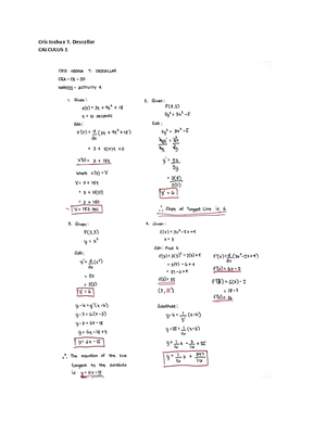 Descallar - MATH111 activity 5 - Calculus I - Cris Joshua T. Descallar CALCULUS 1 - Studocu