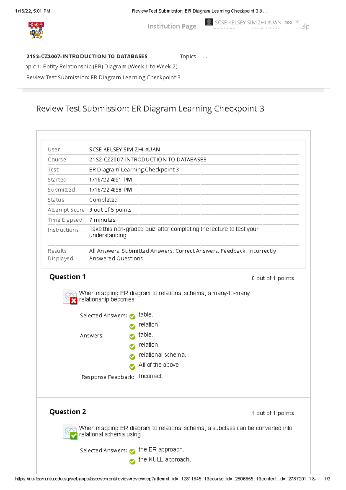 Checkpoint 3 - .. - Studocu