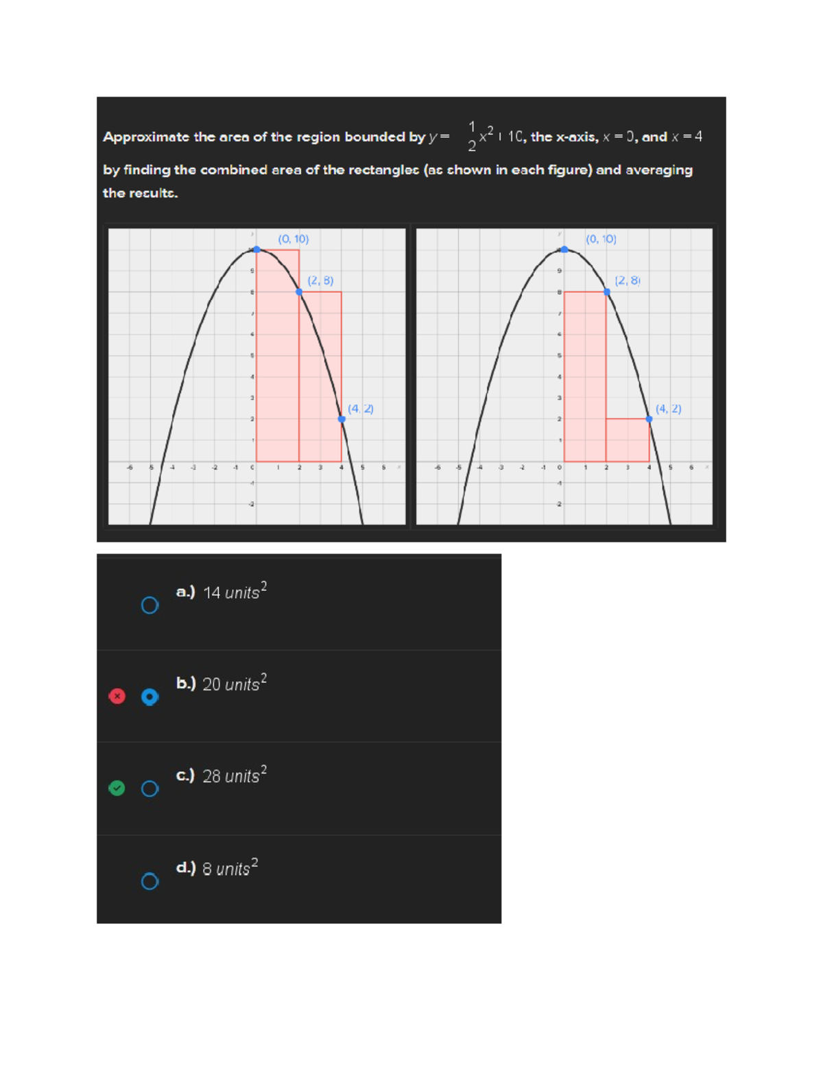Calc I - 5 - Calc I - 5 - Approximate the area of the region bounded 10 ...