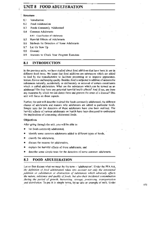 MFN-003 UNIT-4 - Food Safety and Food Microbiology - UNIT 4 FOOD ...
