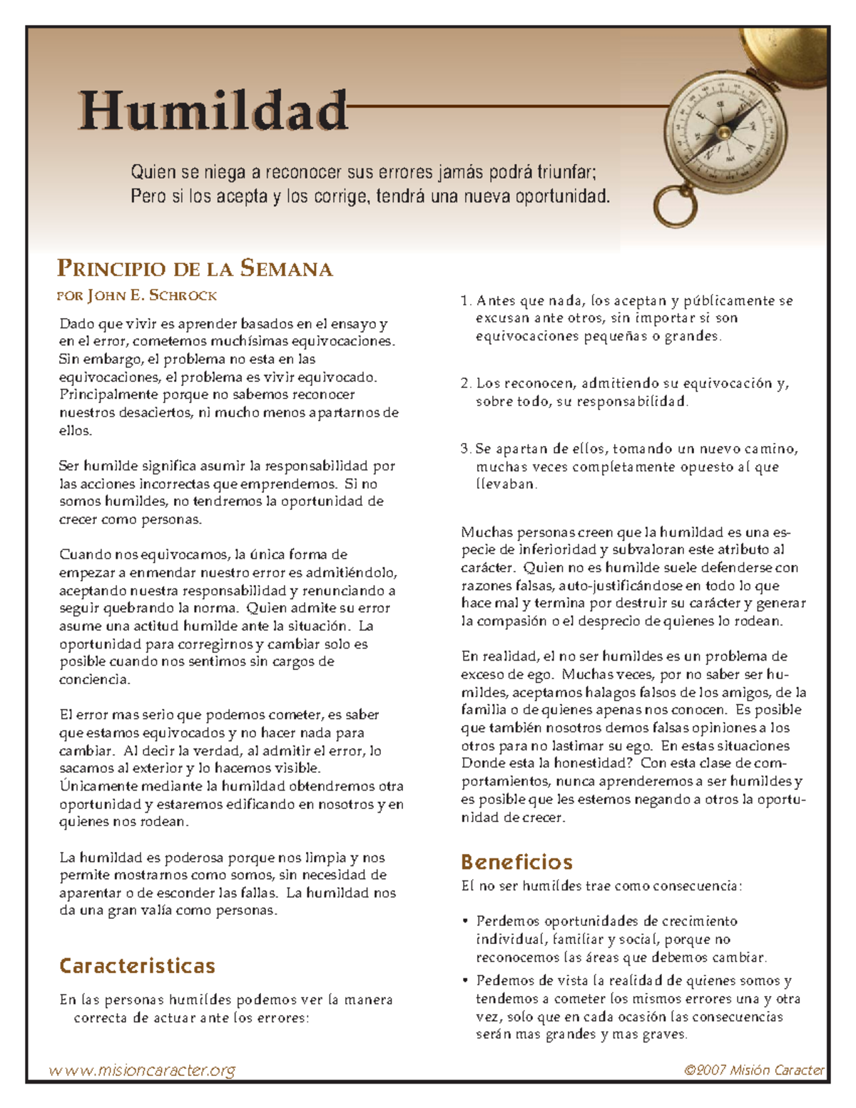 2 Humildad - Material - HumildadHumildad Quien se niega a reconocer sus ...