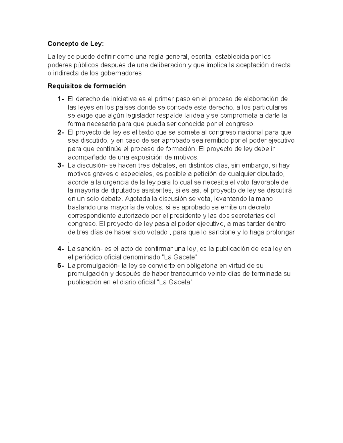 Definición DE LEY Y Requisitos - Concepto de Ley: La ley se puede ...