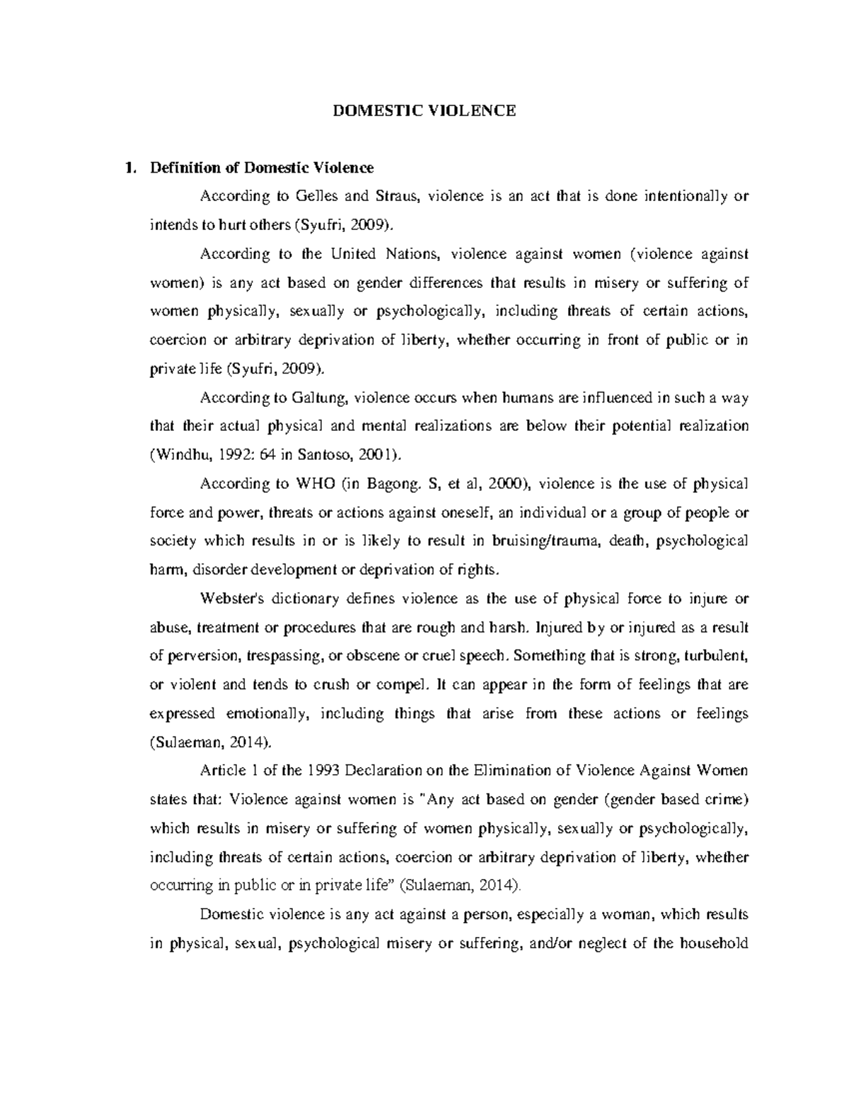 41. Domestic Violence Theory - Social Psychology - DOMESTIC VIOLENCE ...