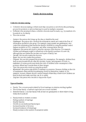 Family decision making and stages of decision making - Family decision ...