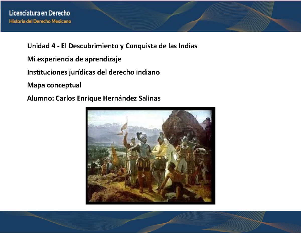 Unidad 4-Instituciones jurídicas del derecho indiano - Unidad 4 - El ...