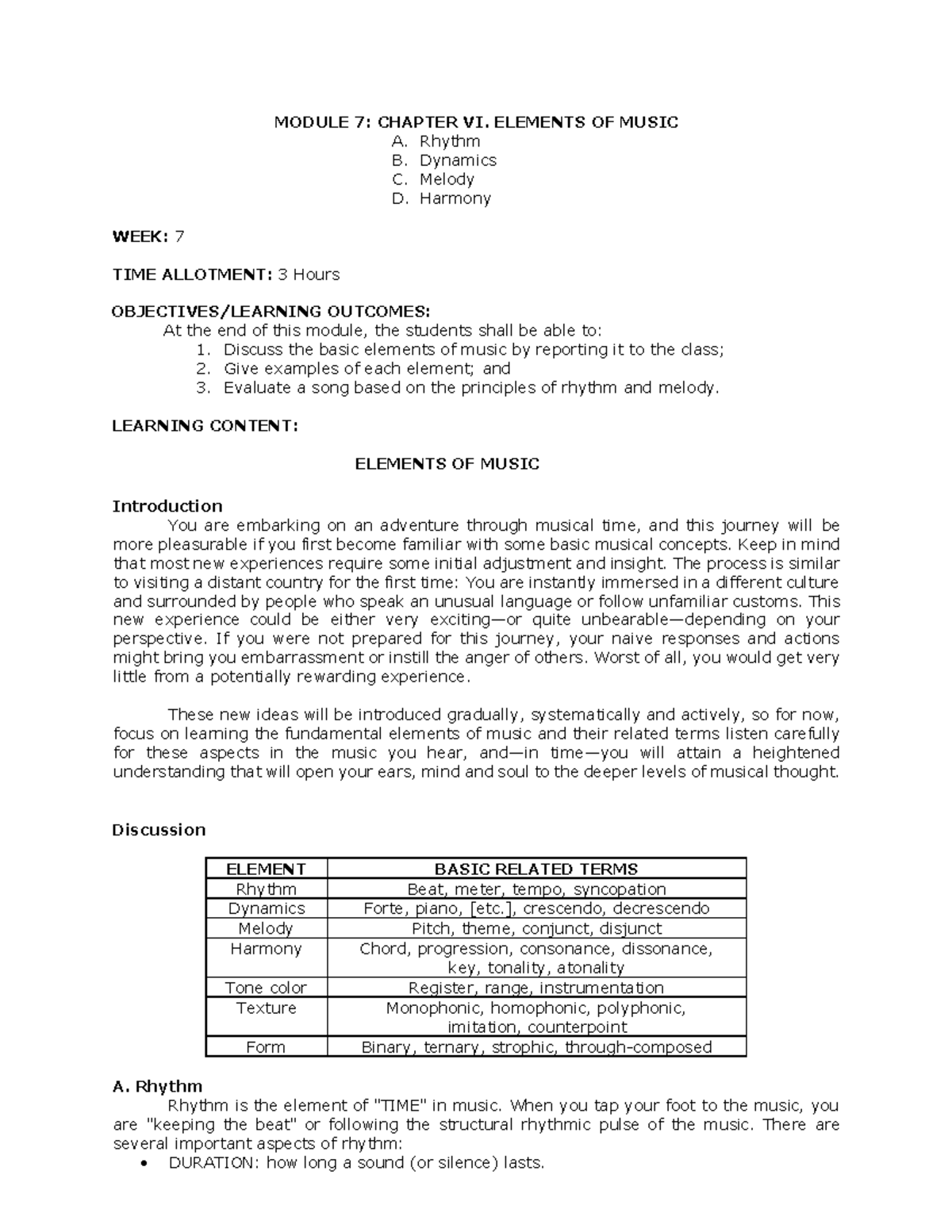 EM104 Midterm Module - detail lesson plan in PE - MODULE 7: CHAPTER VI ...
