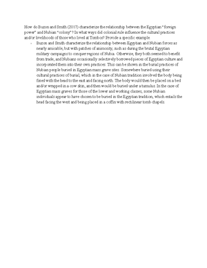 ANTHR 2245 Reading Response 1 - Summarize the critique of Cartesian ...