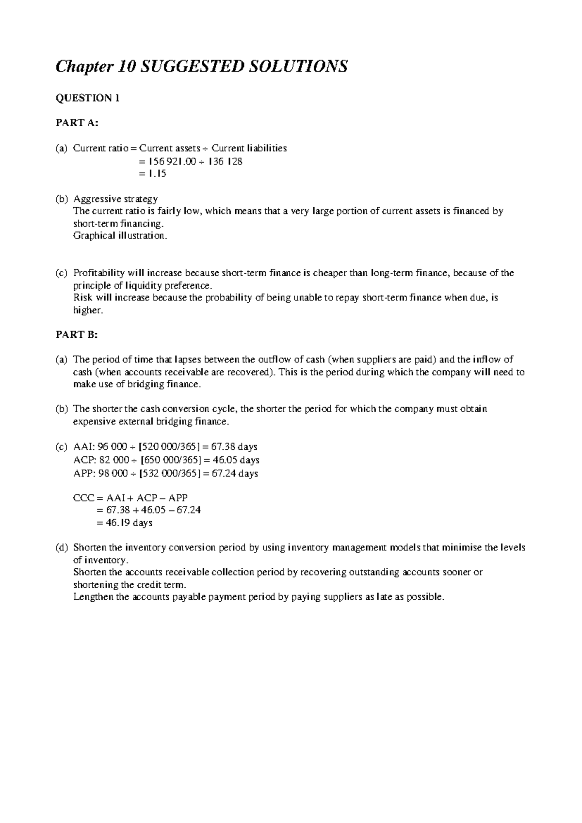 Fundamentals Sol 10 Summary Fundamental Financial Accounting Concepts