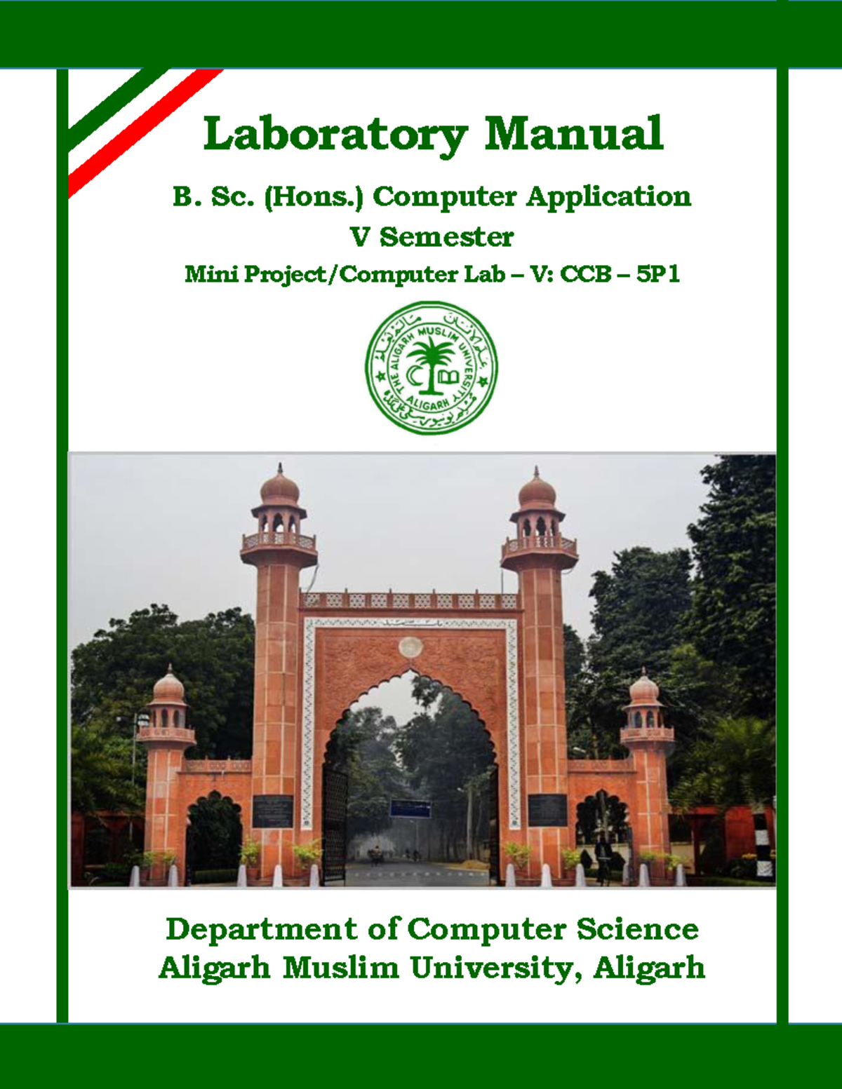 Mini Project Computer Lab – VCCB – 5P1 - Laboratory Manual B. Sc. (Hons ...