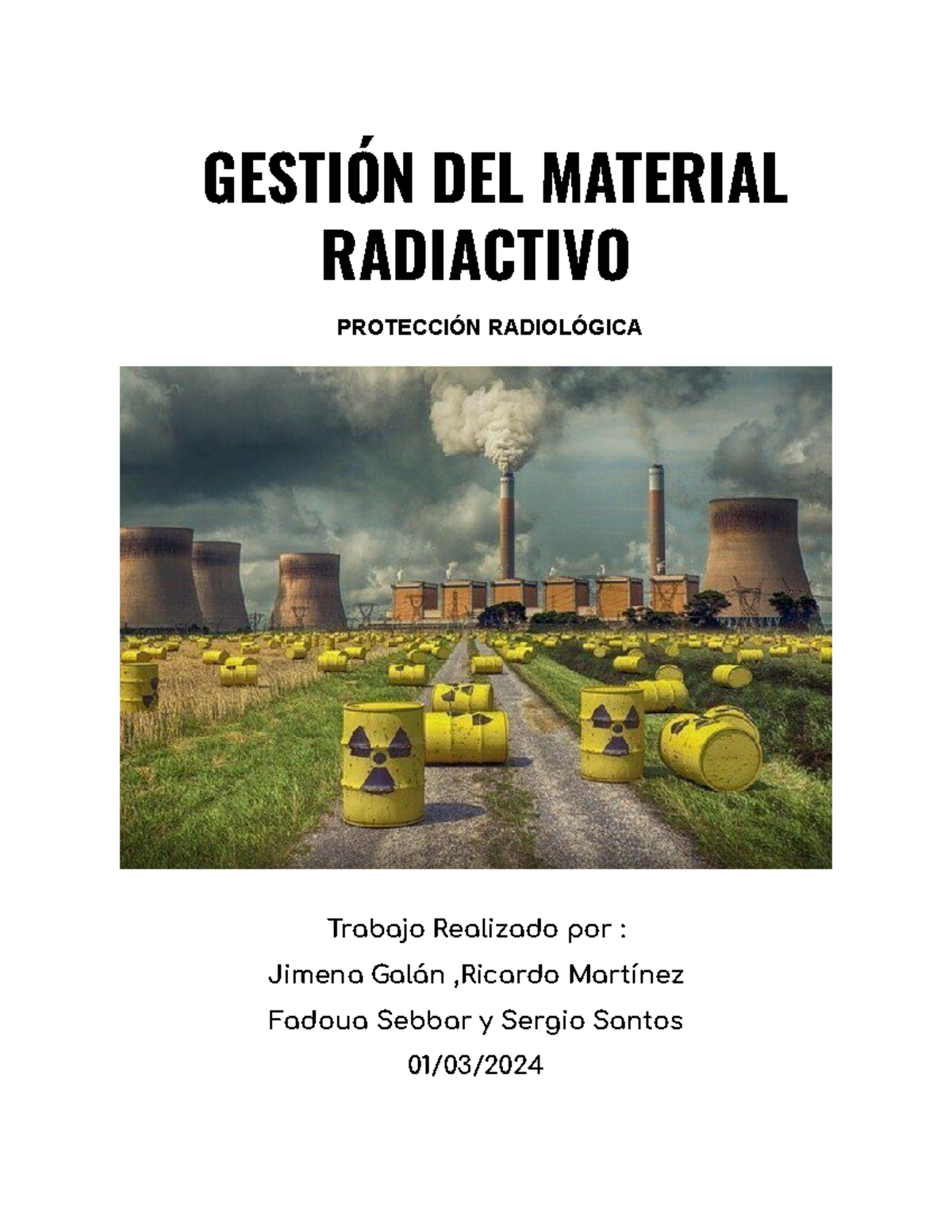 Gestión DEL Material Radiactivo DEF - GESTIÓN DEL MATERIAL RADIACTIVO ...