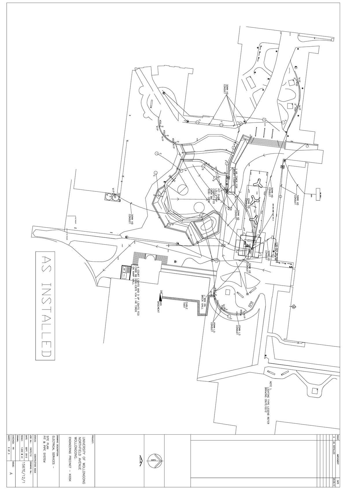 91-01-154 1567E-12-1A Conduit Layout Layer 1 - CIVL458 - Studocu