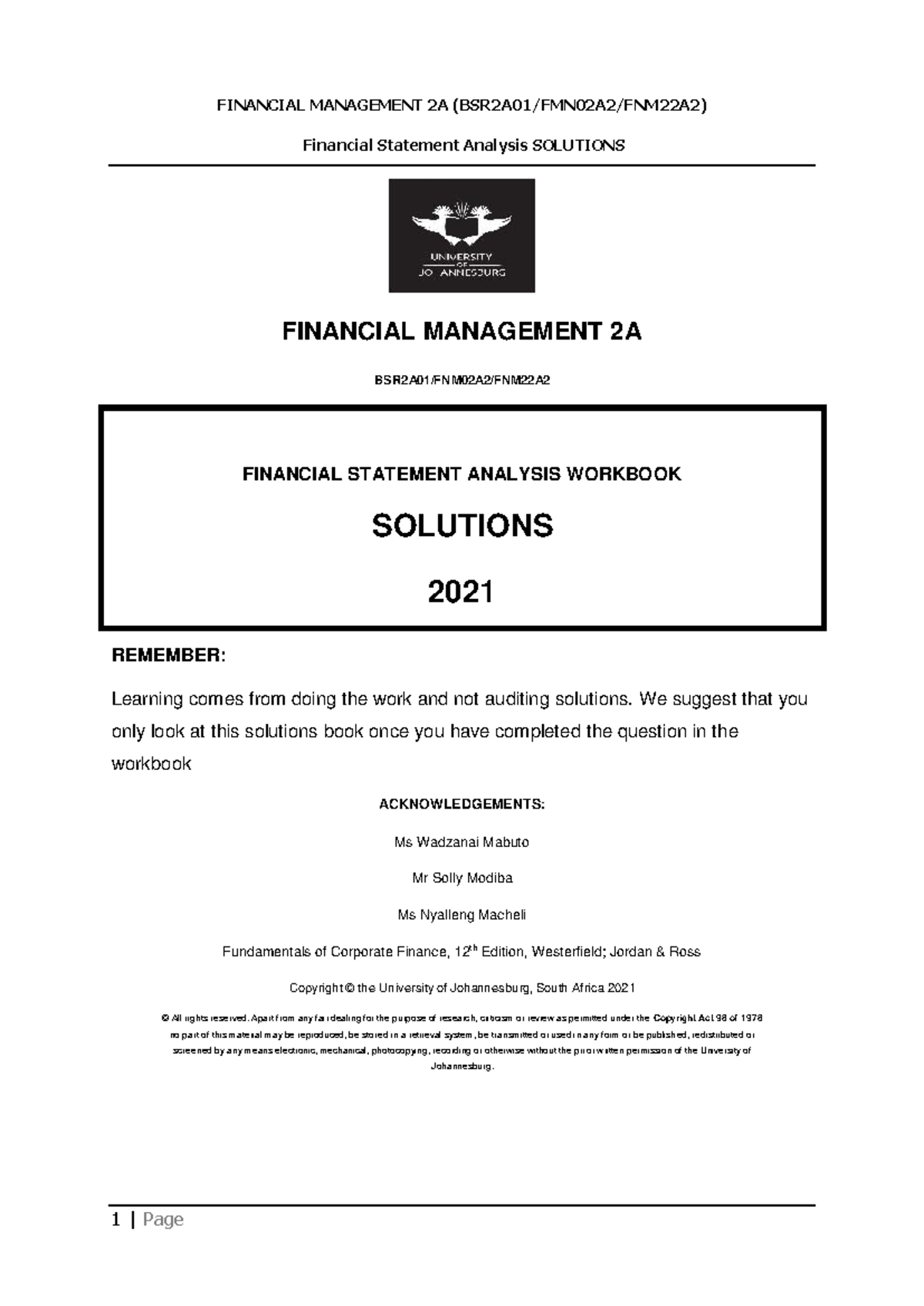 3. Financial Statement Analysis Workbook Solutions - Financial ...