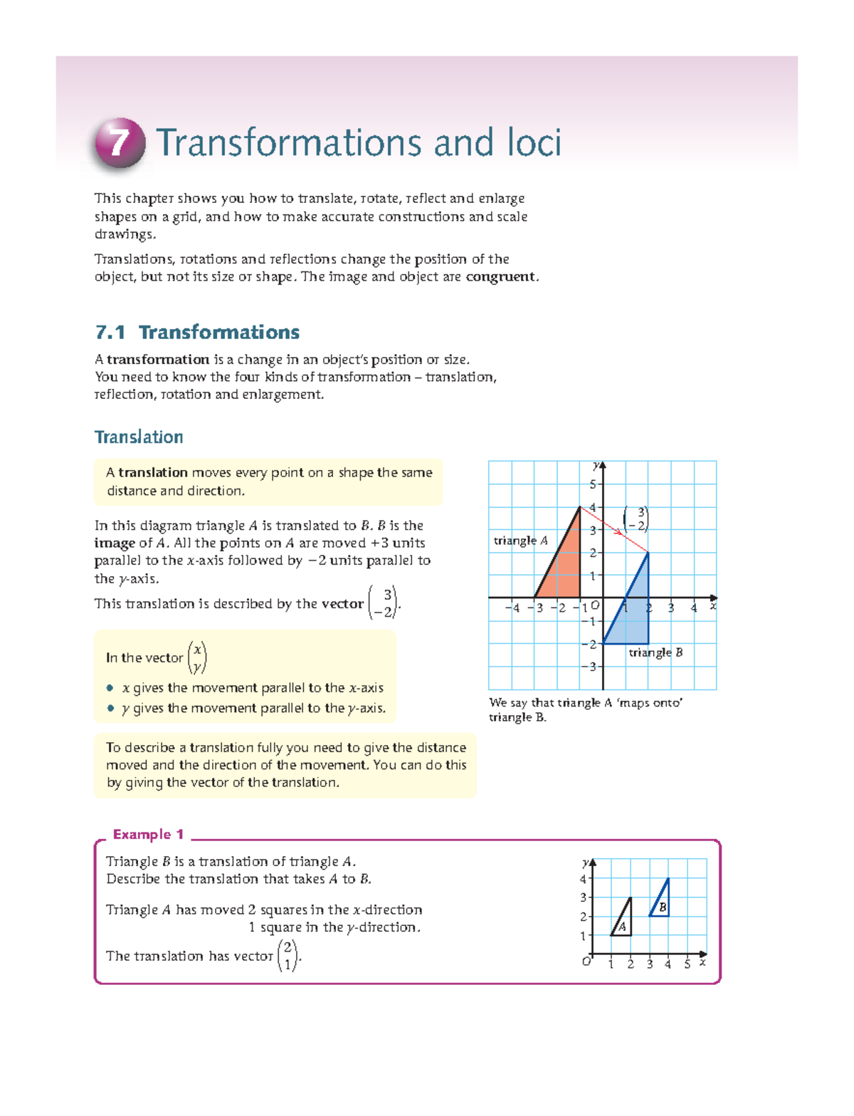 Ch7, Transformations and loci - 104 Chapter 7 Transformations and loci ...