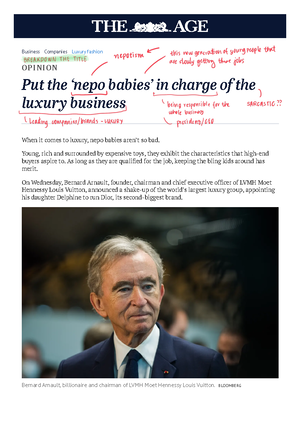 Our Pipes by Henry Lawson - Analysis Table - ! - Studocu