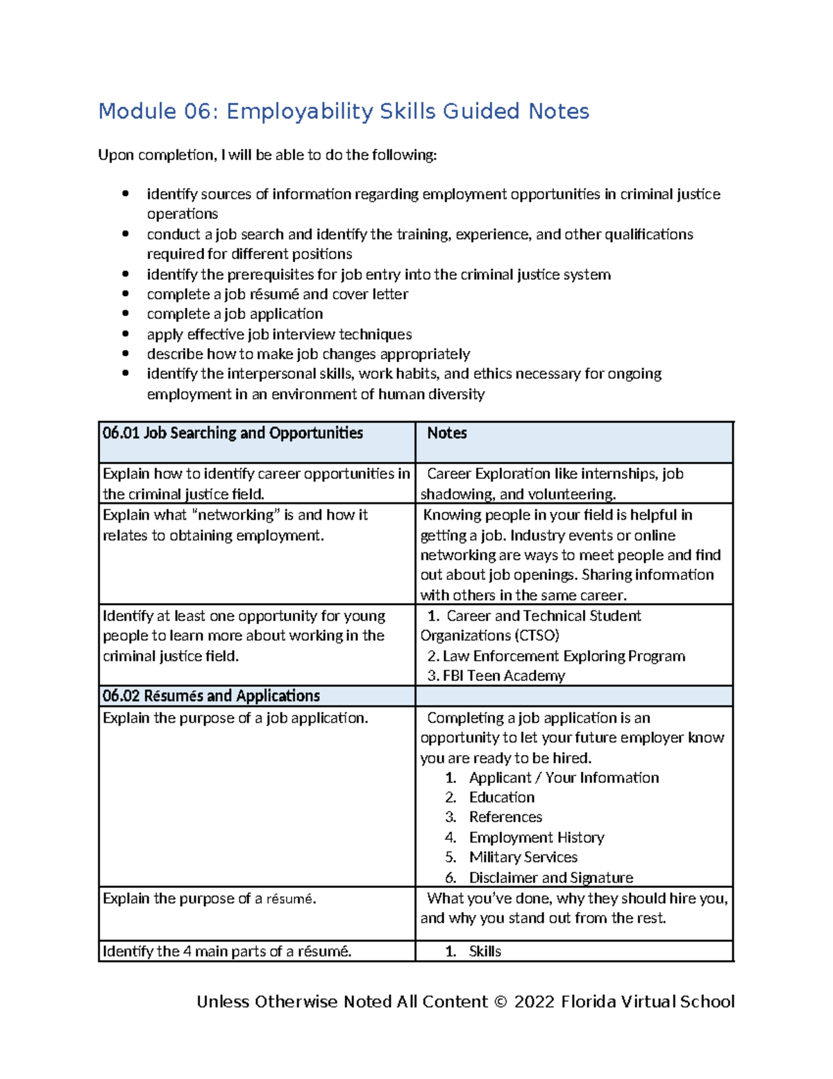 M6 notes default - A criminal justice class typically covers the ...