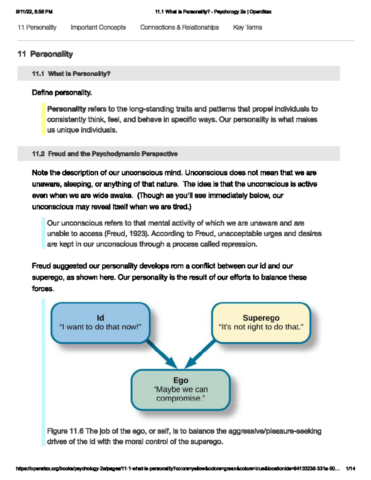 2.1 - Personality - BEHV1018 - Studocu