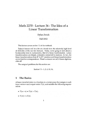 Seminar assignments - Assignment 7 with solutions - Math 2270 ...