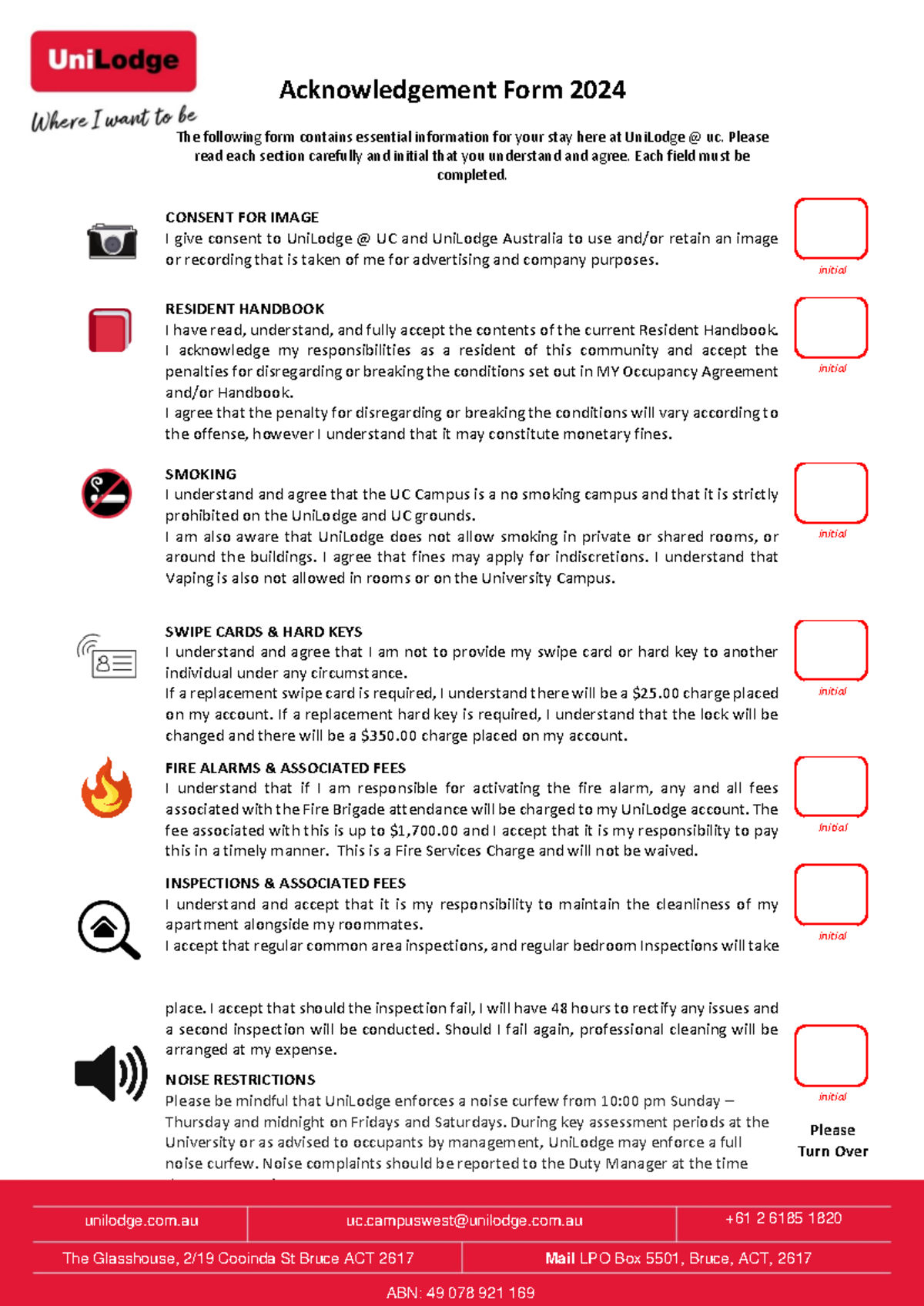 Acknowledgement Form 2024 - Acknowledgement Form 2024 The following form contains essential ...