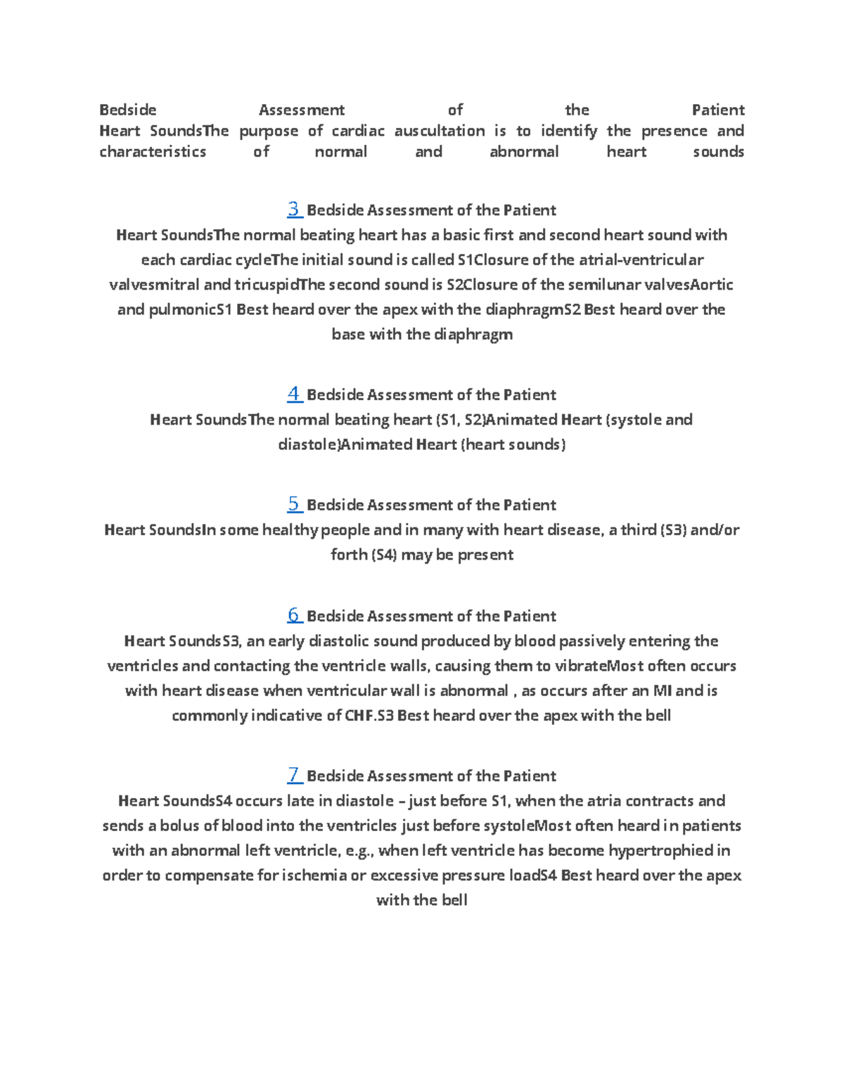 Respiratory therapy - Bedside Assessment of the Patient Heart SoundsThe ...