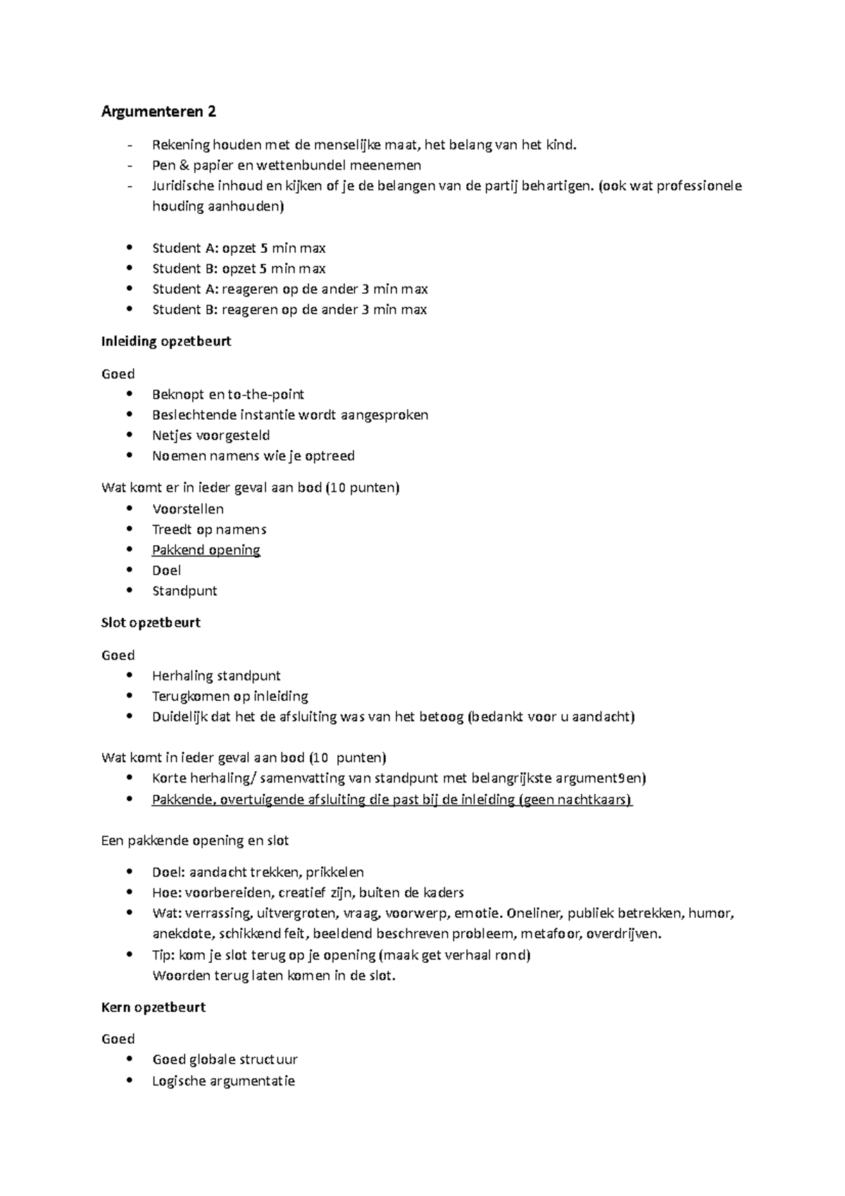 Argumenteren 2 - Pen & papier en wettenbundel meenemen Juridische ...