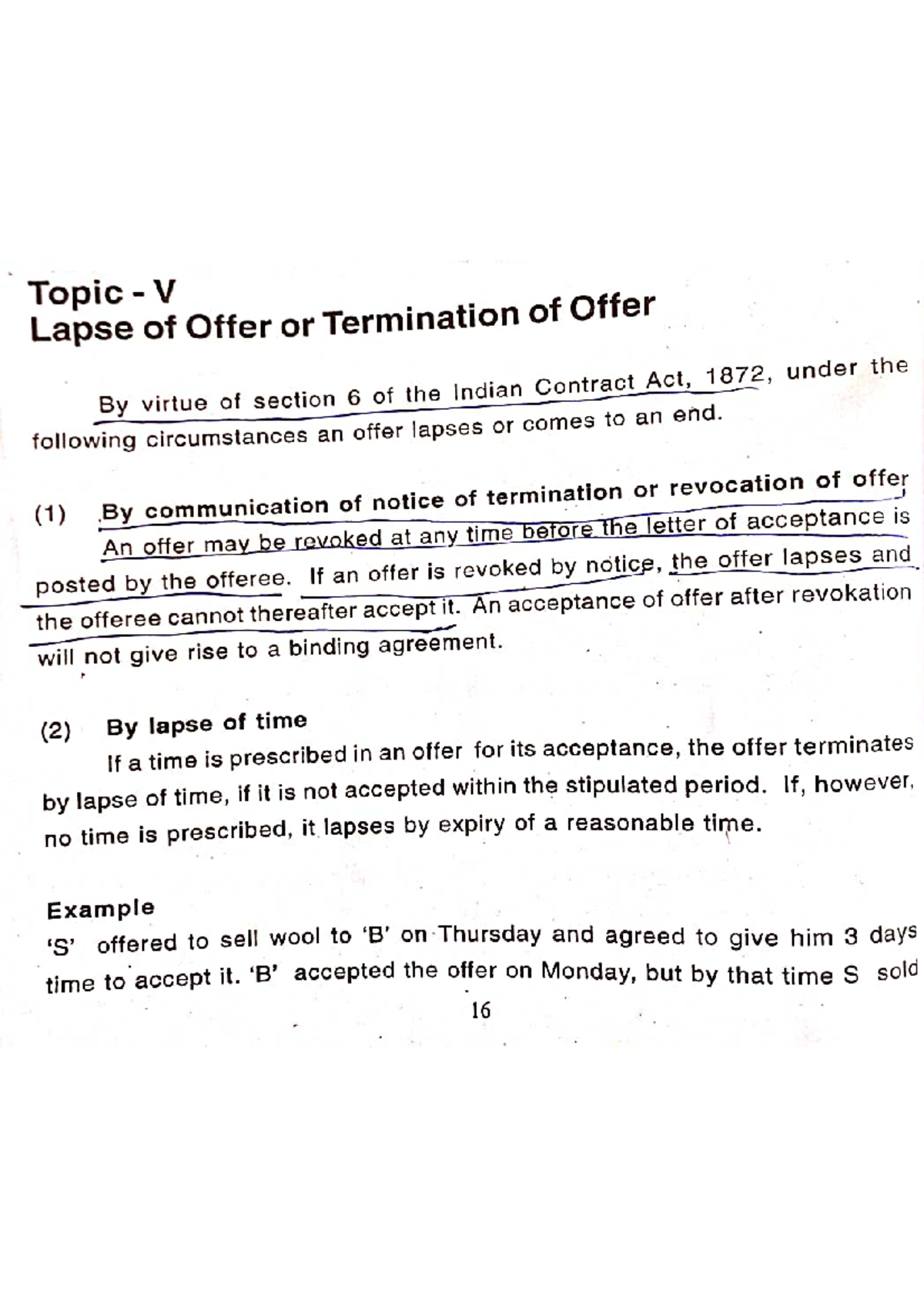 Lapse of offer notes by anil k nair - Law, Society and Judicial Process ...