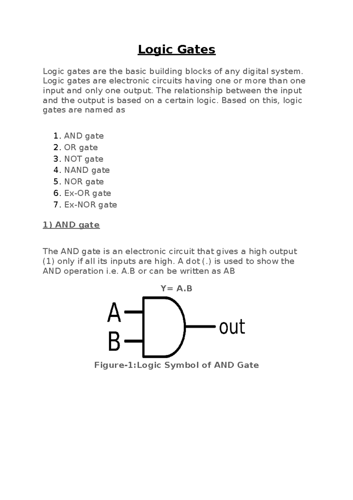 Fundamentals of Electronics Engineering Practical 6:- Logic Gates ...