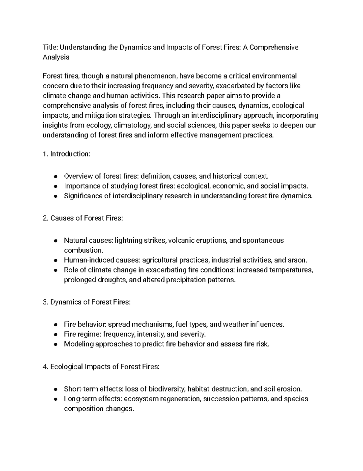 Forest Fire Study Summary Earth Science Title Understanding The forest-fire-study-summary-earth-science-title-understanding-the