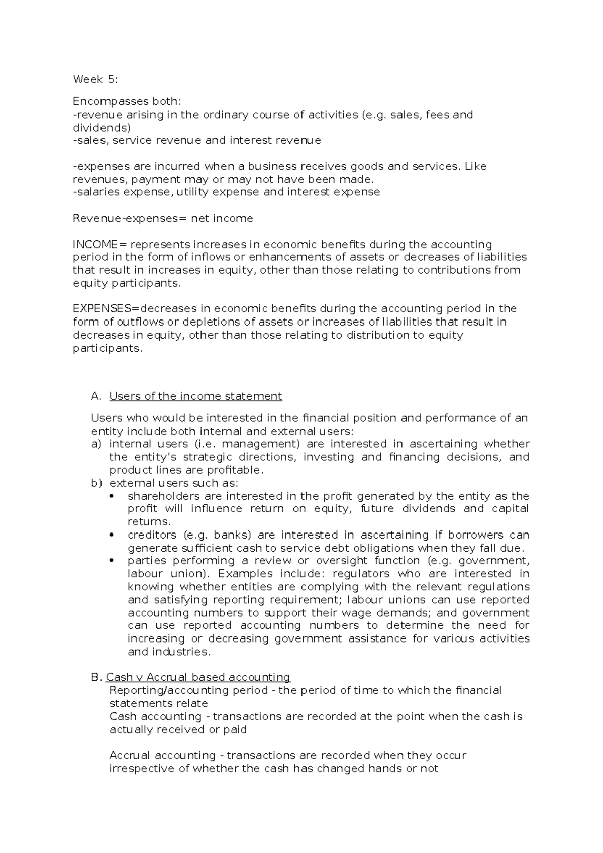 Acf notes topic 4 - Combo of lecture videos, workbook answers, modules ...