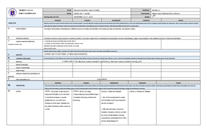 Mil week 6 - MIL - GRADES 1 to 12 DAILY LESSON LOG School: MELALE ...