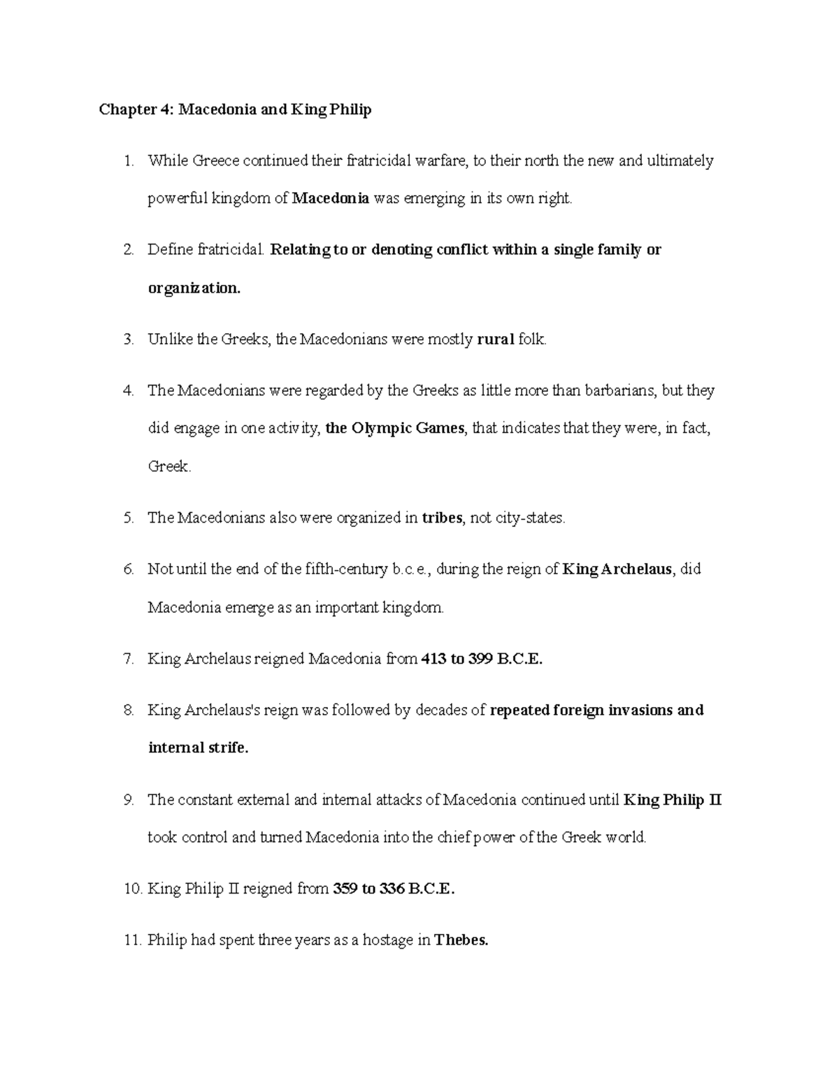 Chapter 4 Macedonia and King Philip - Chapter 4: Macedonia and King ...