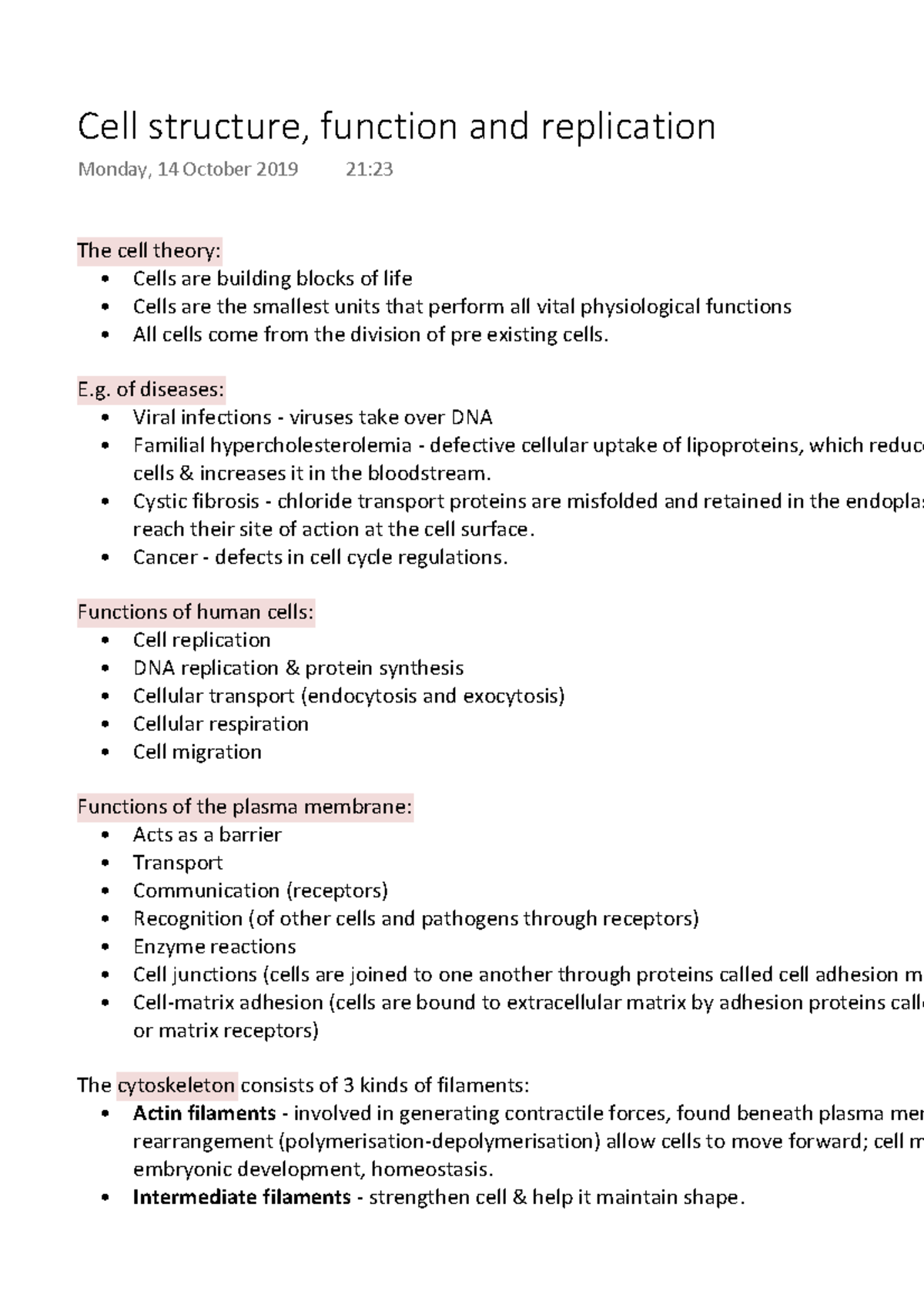 Cell Structure Function And Replication Warning Tt Undefined Function 32 The Cell Theory
