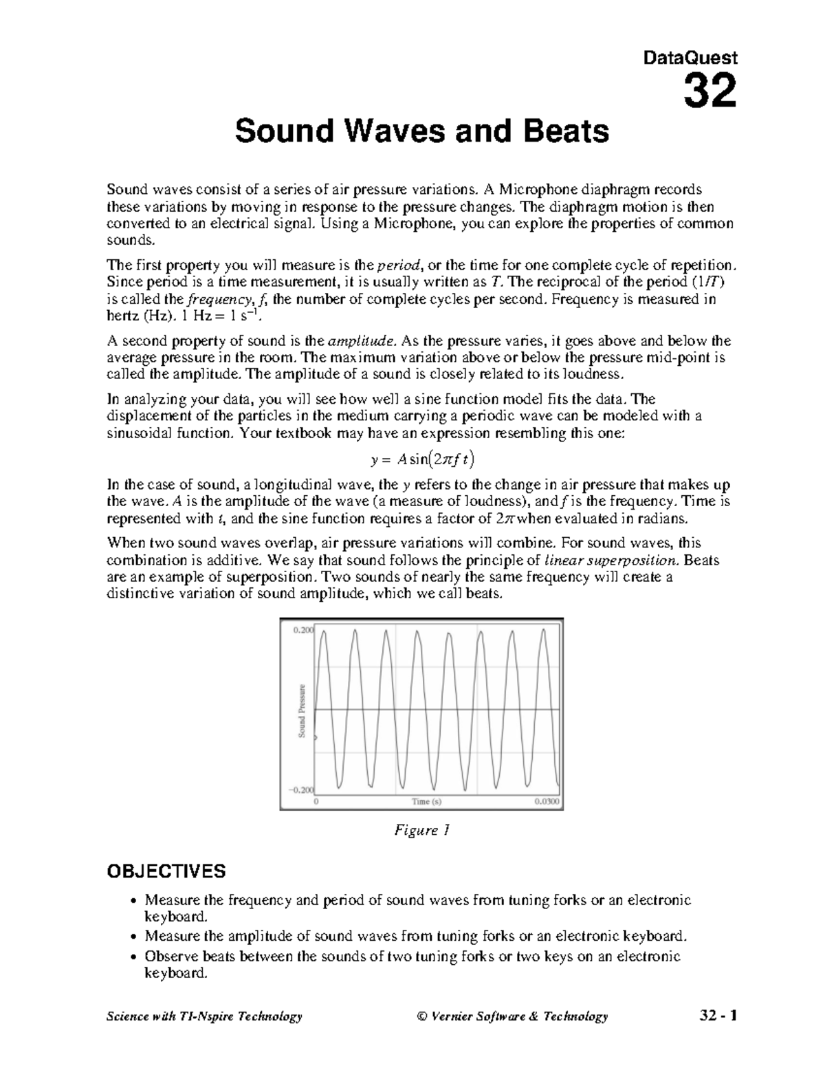 32 Sound Waves and Beats Student-2 - 32 Science with TI-Nspire ...