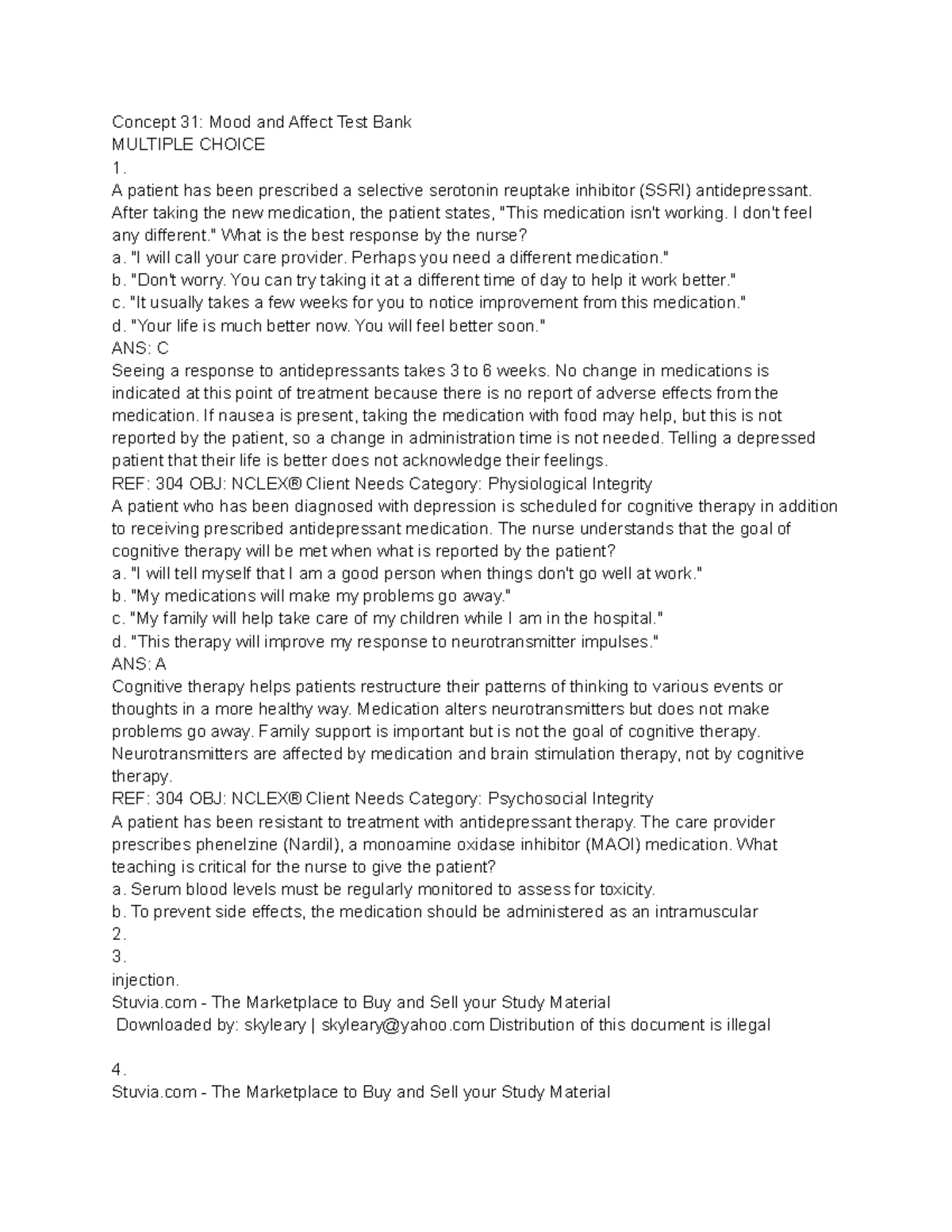 Untitled document - Study material - Concept 31: Mood and Affect Test ...