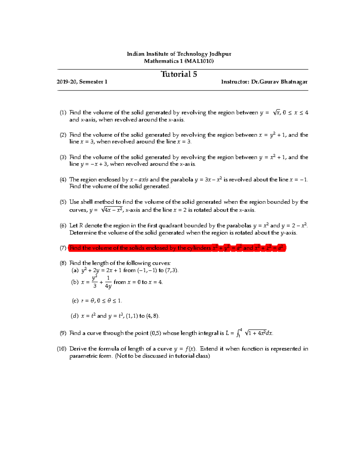 Tutorial 5 Indian Institute Of Technology Jodhpur Mathematics 1 tutorial-5-indian-institute-of-technology-jodhpur-mathematics-1