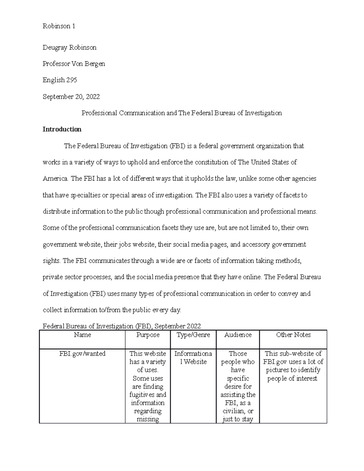 Rough Draft of Paper 1 - Lecture notes to study from. - Deugray ...