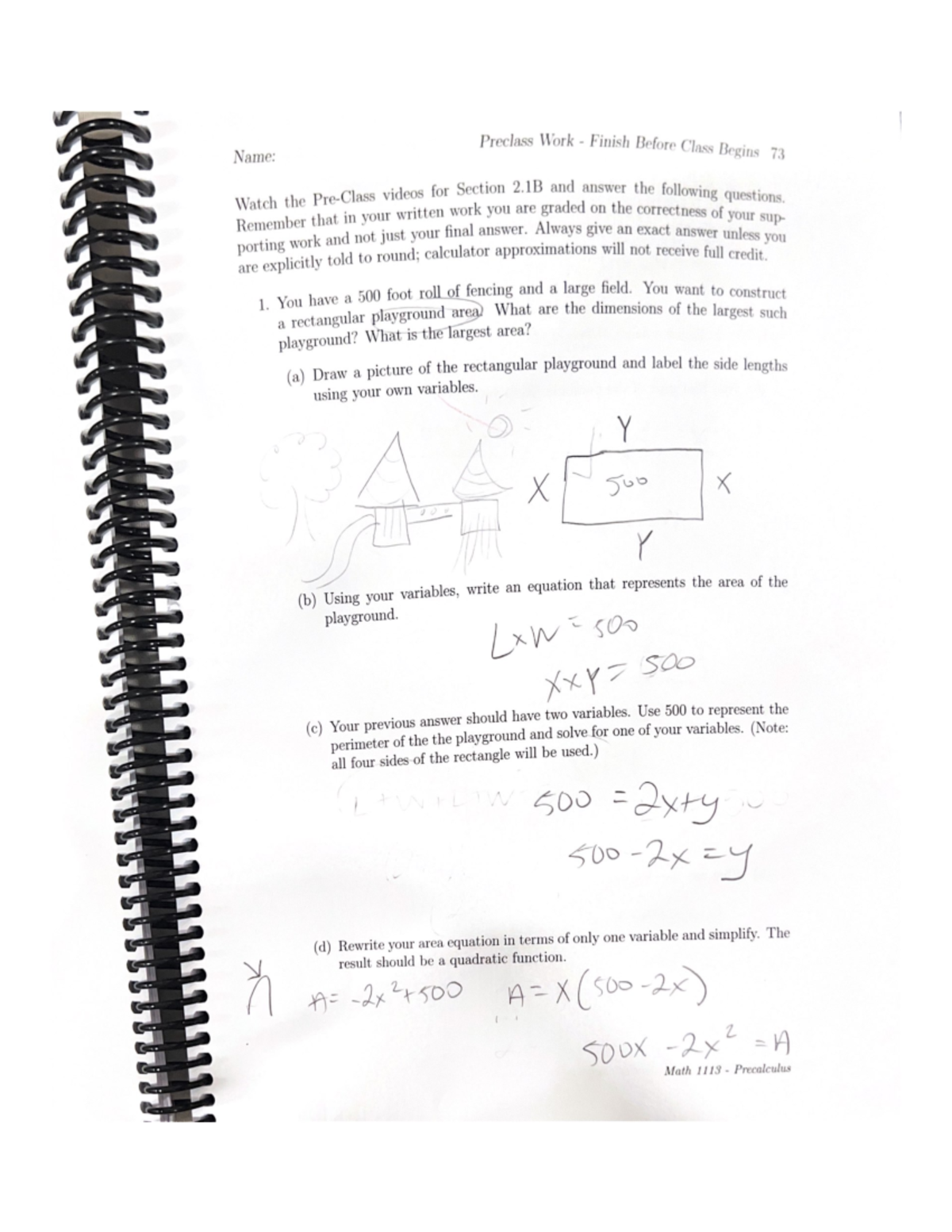 X - math practice problems for precalc - MATH 1113E - Studocu