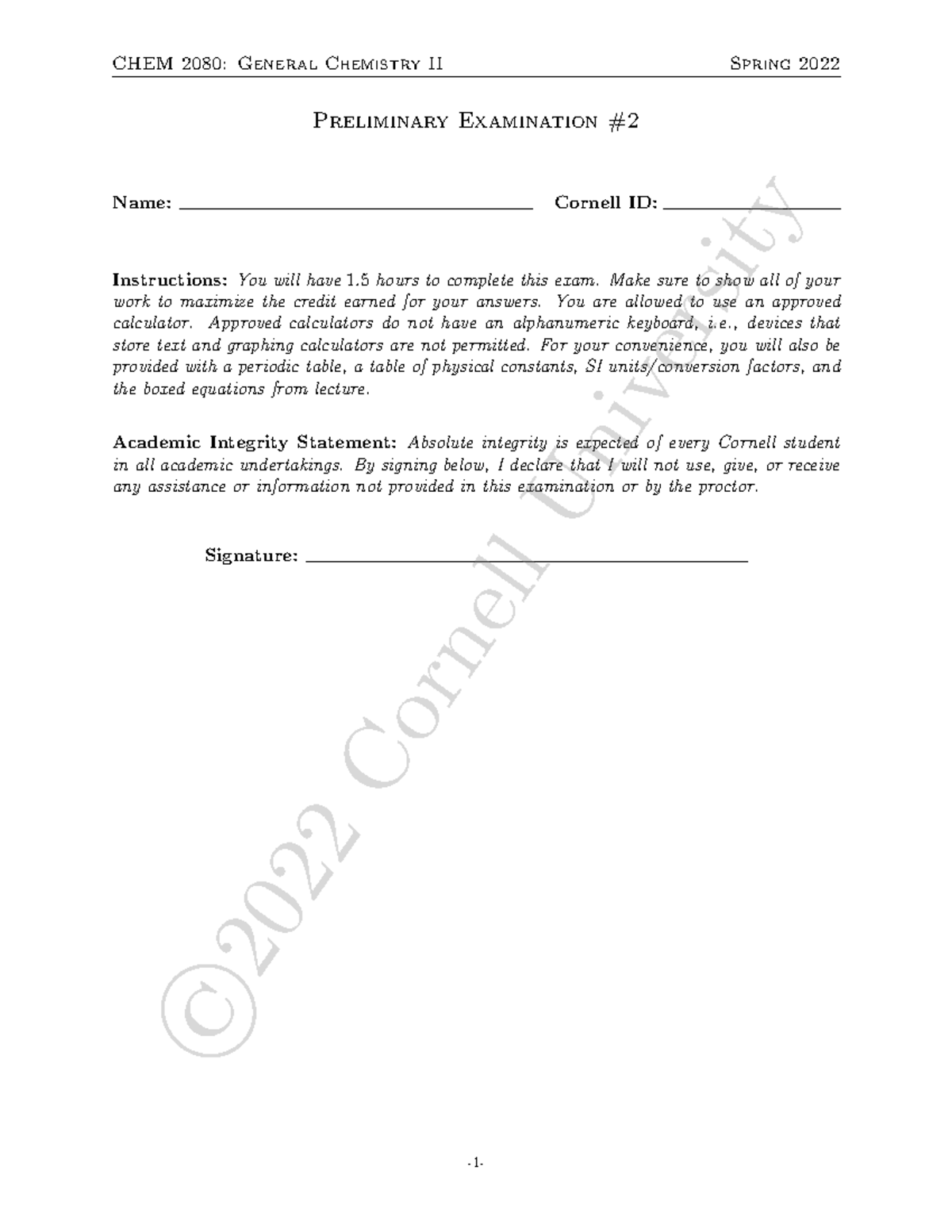 PE-2-2022 - second practice prelim exam from spring 2022 - Preliminary ...
