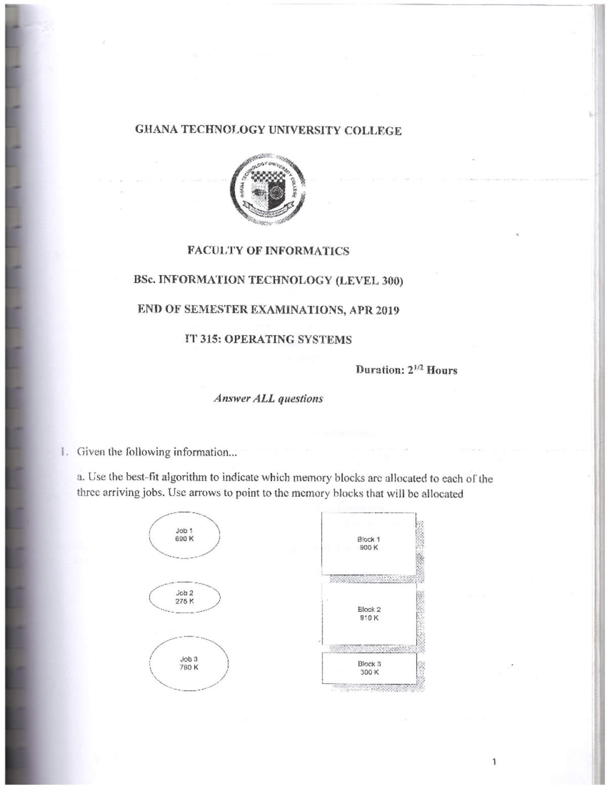 It315-operating systems 2 - System Administration - Studocu