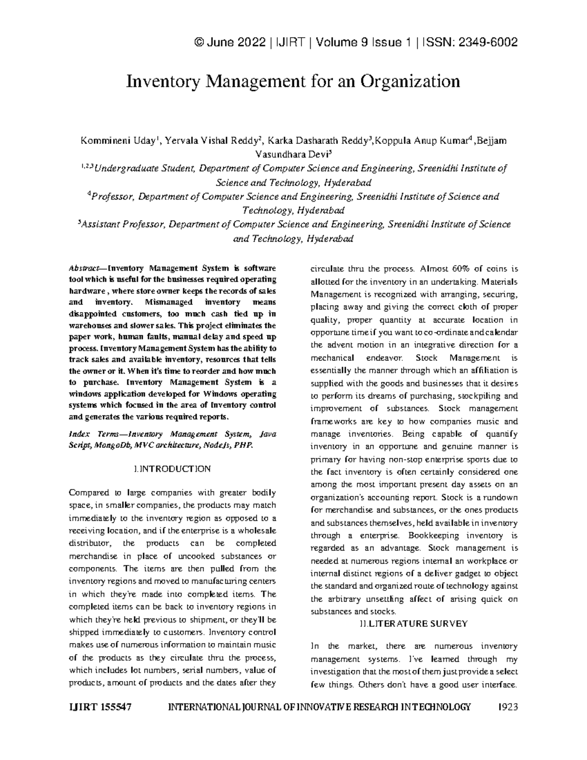 Inentory management System - Inventory Management for an Organization ...