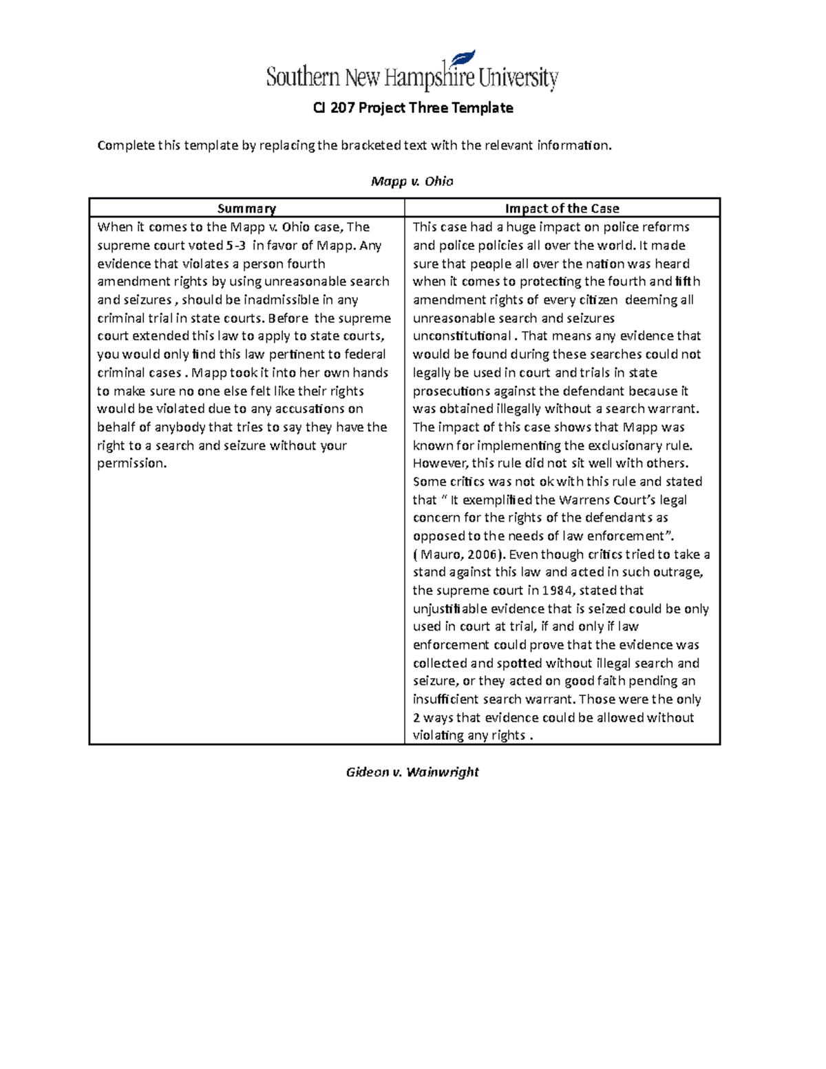 CJ 207 Project Three Template final - CJ 207 Project Three Template ...