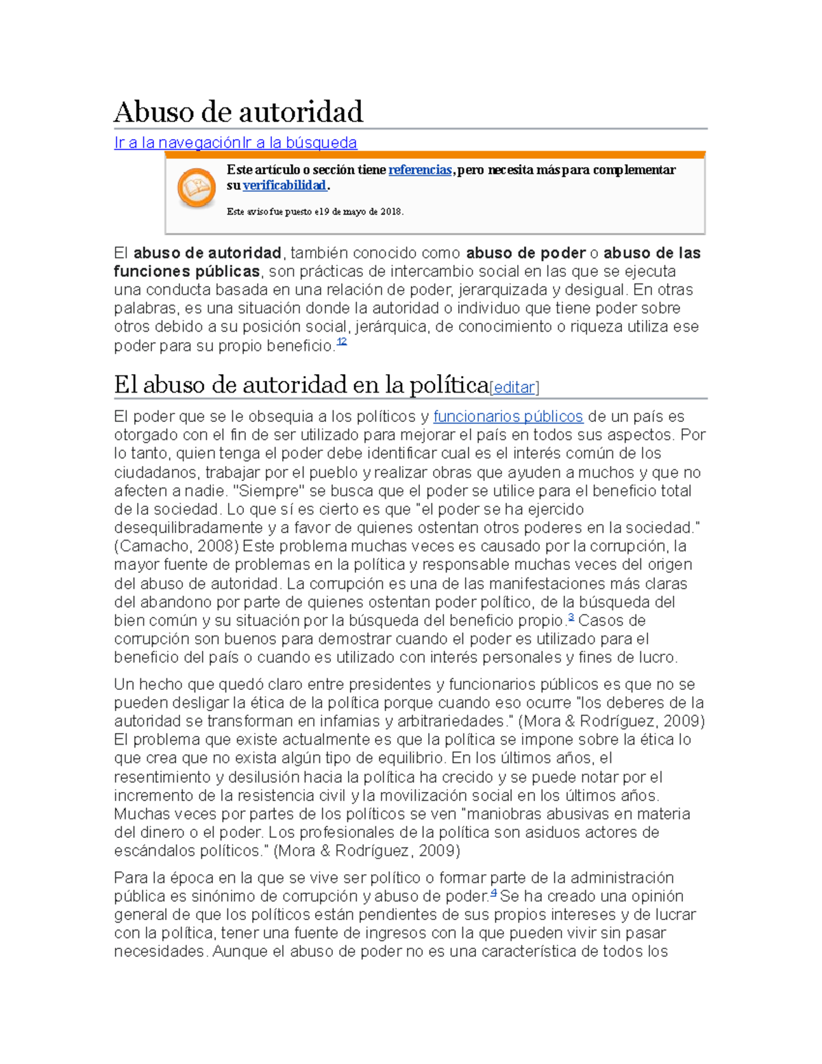 El abuso de autoridad, también conocido como abuso de poder o abuso de las funciones públicas ...