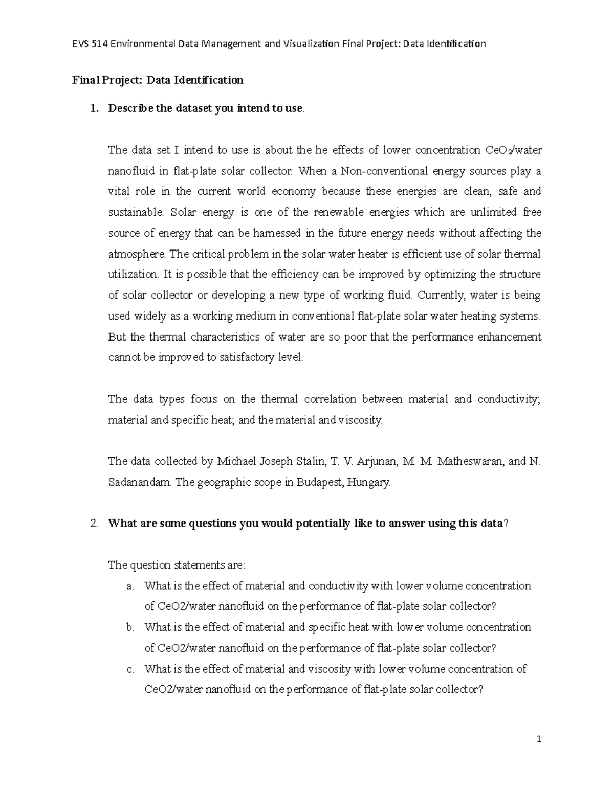 Final Project Data Identification - Final Project: Data Identification ...