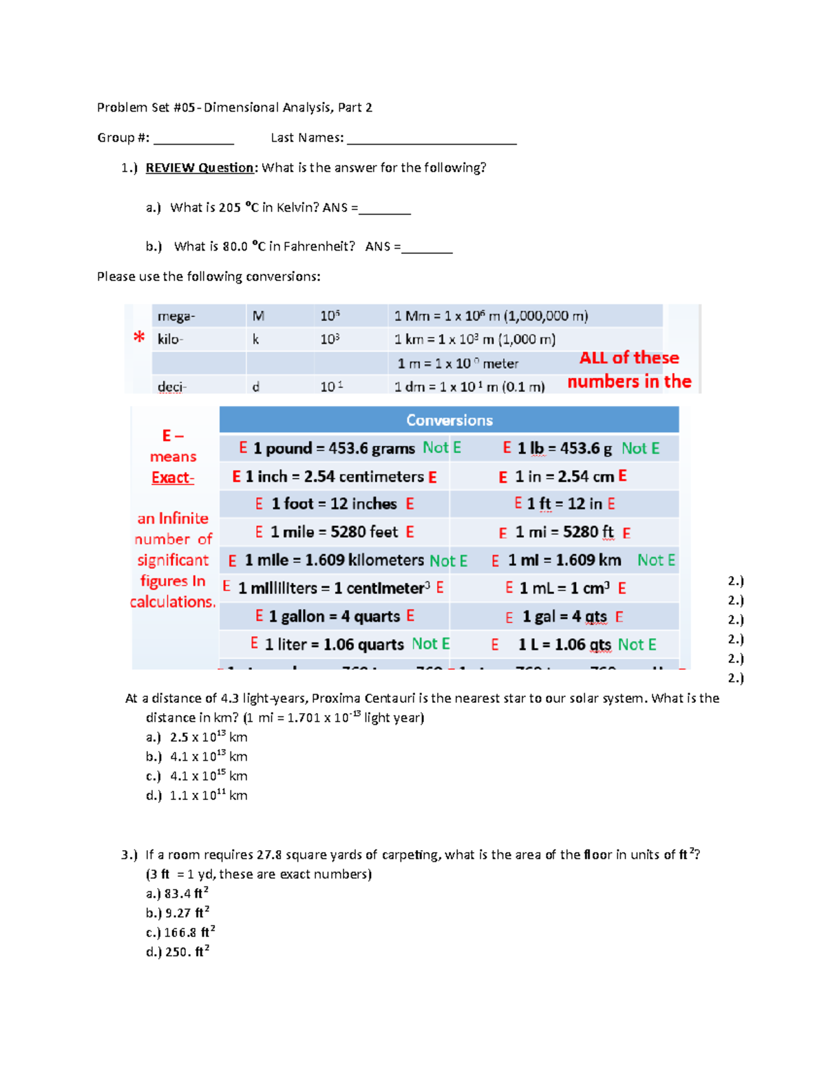 Problem+Set+%235 - Practice problems sets for chemistry - Problem Set ...